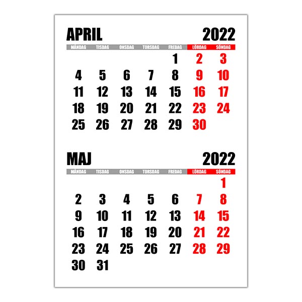 Kalender april maj 2022 – kalender12.su