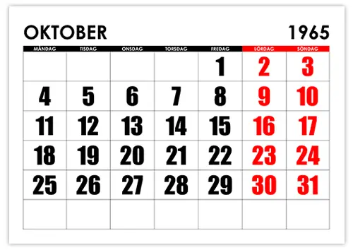 Kalender 1965 – kalender12.su