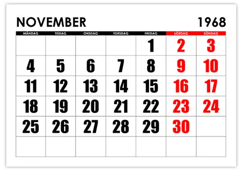 Kalender 1968 – kalender12.su