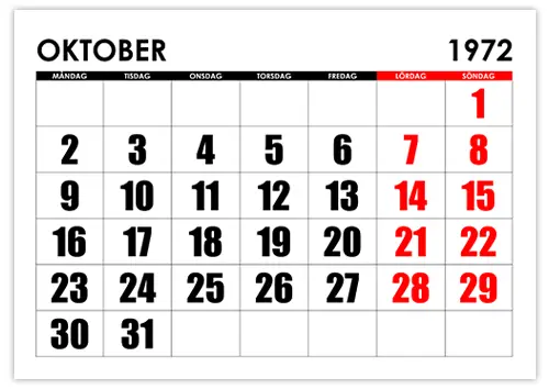 Kalender 1972 – kalender12.su
